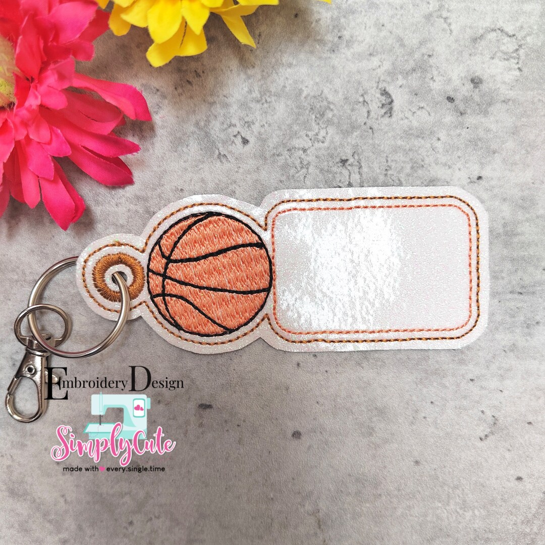 BLANK Key Fob | Sports Tag Embroidery Design | ITH Embroidery Files ...
