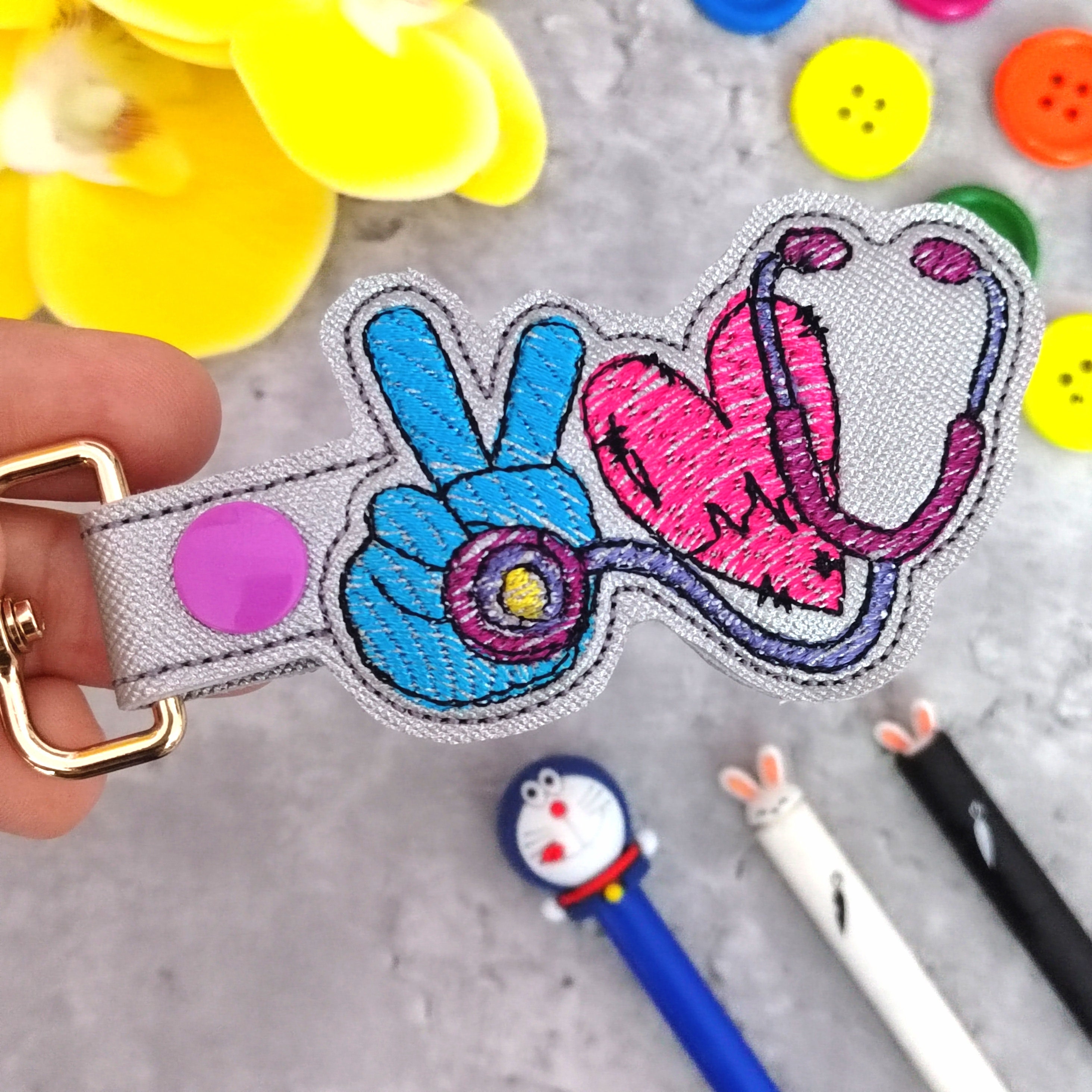 Key Fob Embroidery Design Features Ith Embroidery Designs - Etsy