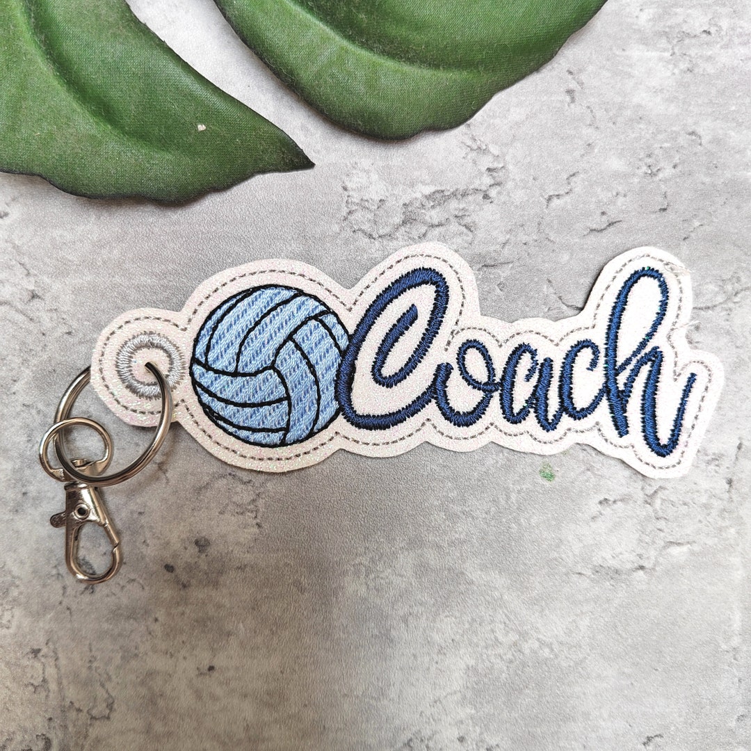 Sports Tag Embroidery Design | ITH Embroidery Files | Coach Volleyball ...