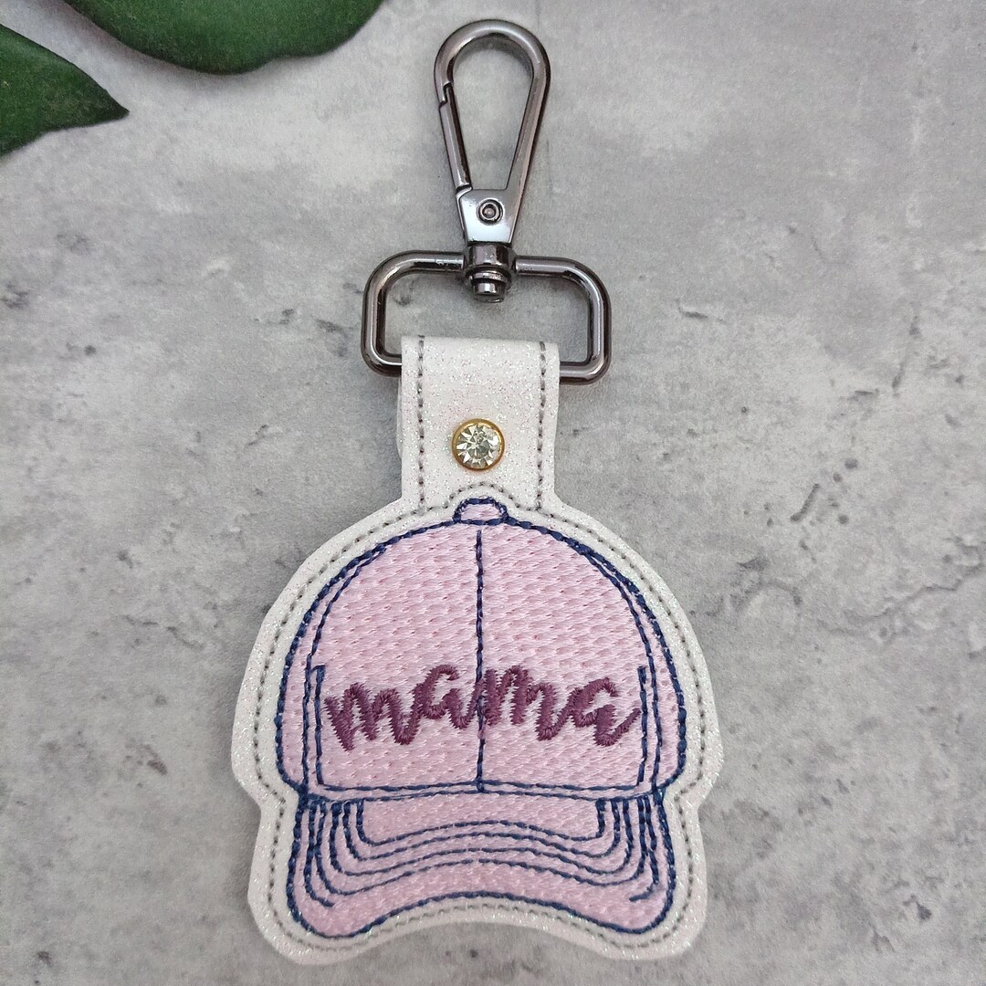 Mama Embroidery Designs, ITH Snap Tab Embroidery Design, Mama Hat ...