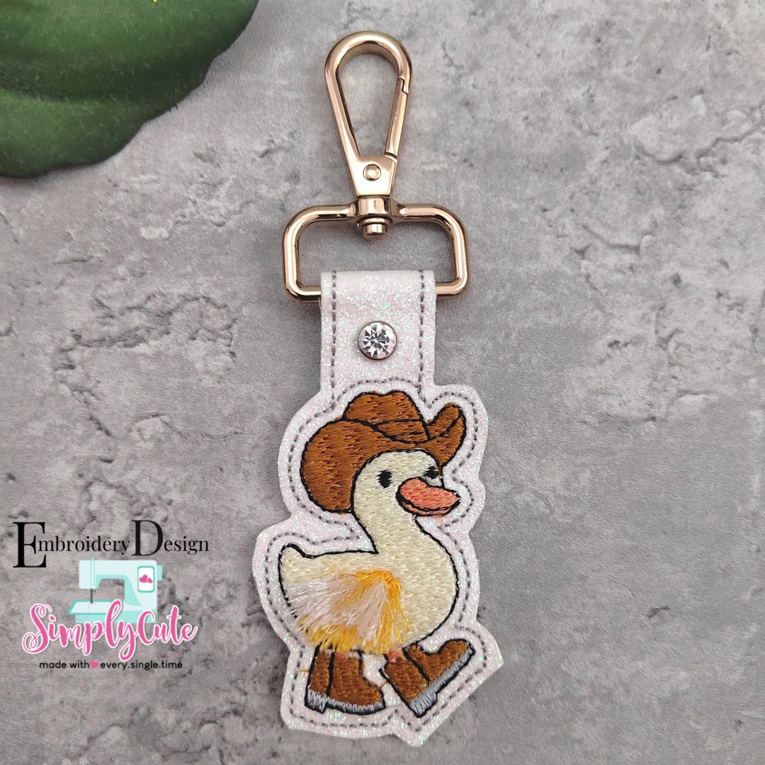 Fringe Duck Machine Embroidery Designs , ITH Snap Tab Embroidery Design ...