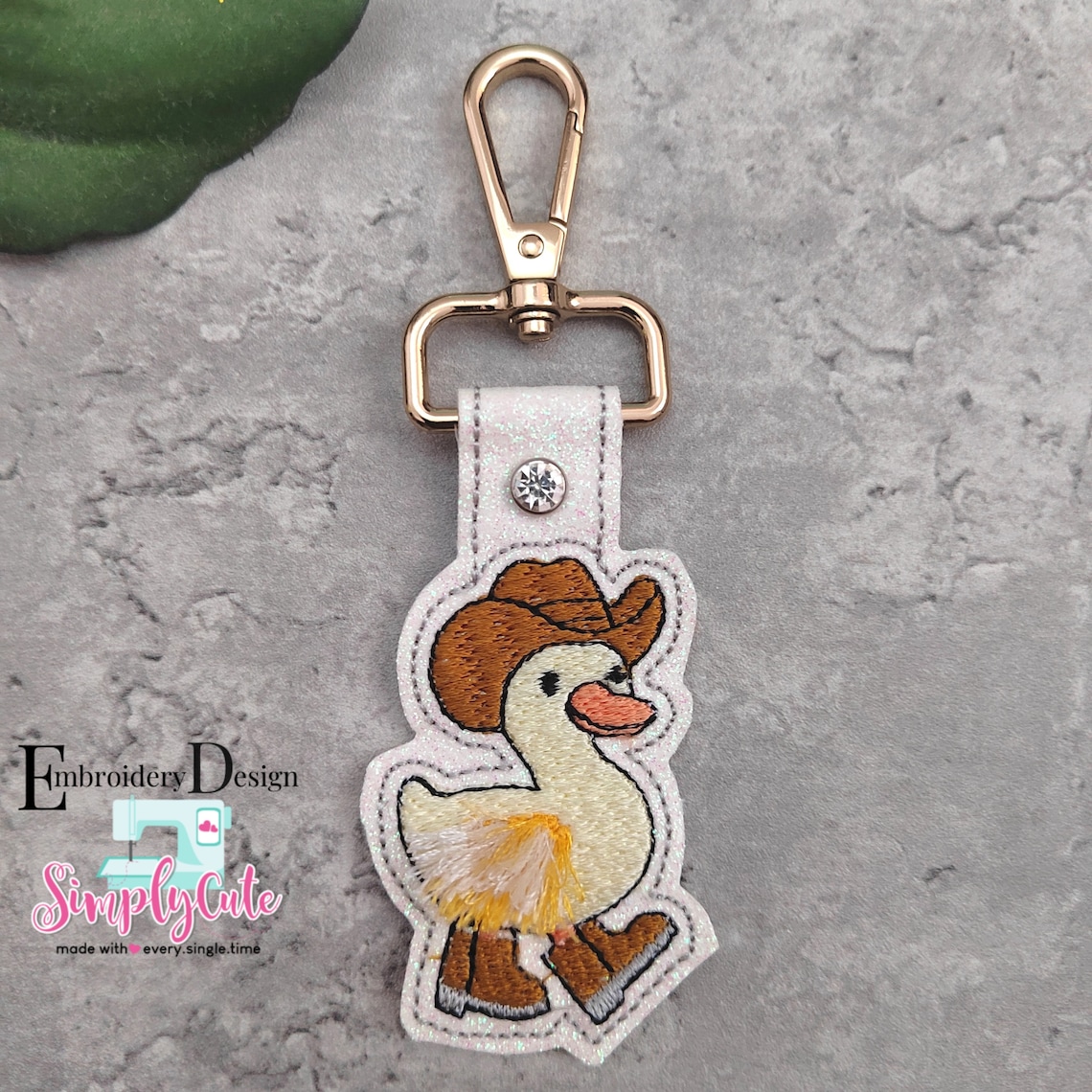 Fringe Duck Machine Embroidery Designs , ITH Snap Tab Embroidery Design ...
