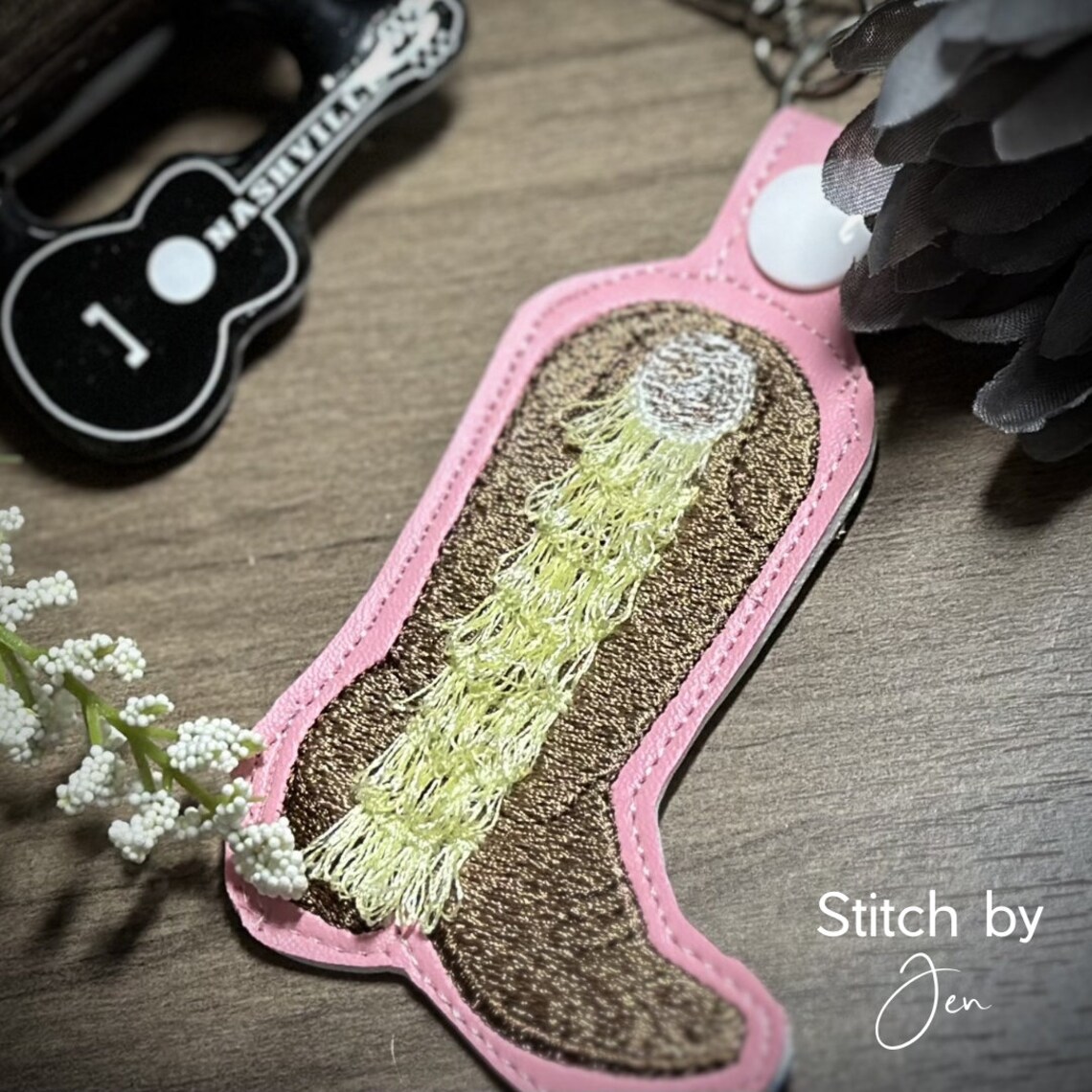 Cowboy Boots Fringed ITH Snap Tab Embroidery Designs, ITH Cowboy Boot ...