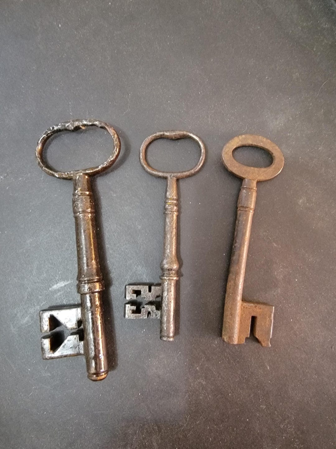 Large Antique Iron Keys - Etsy