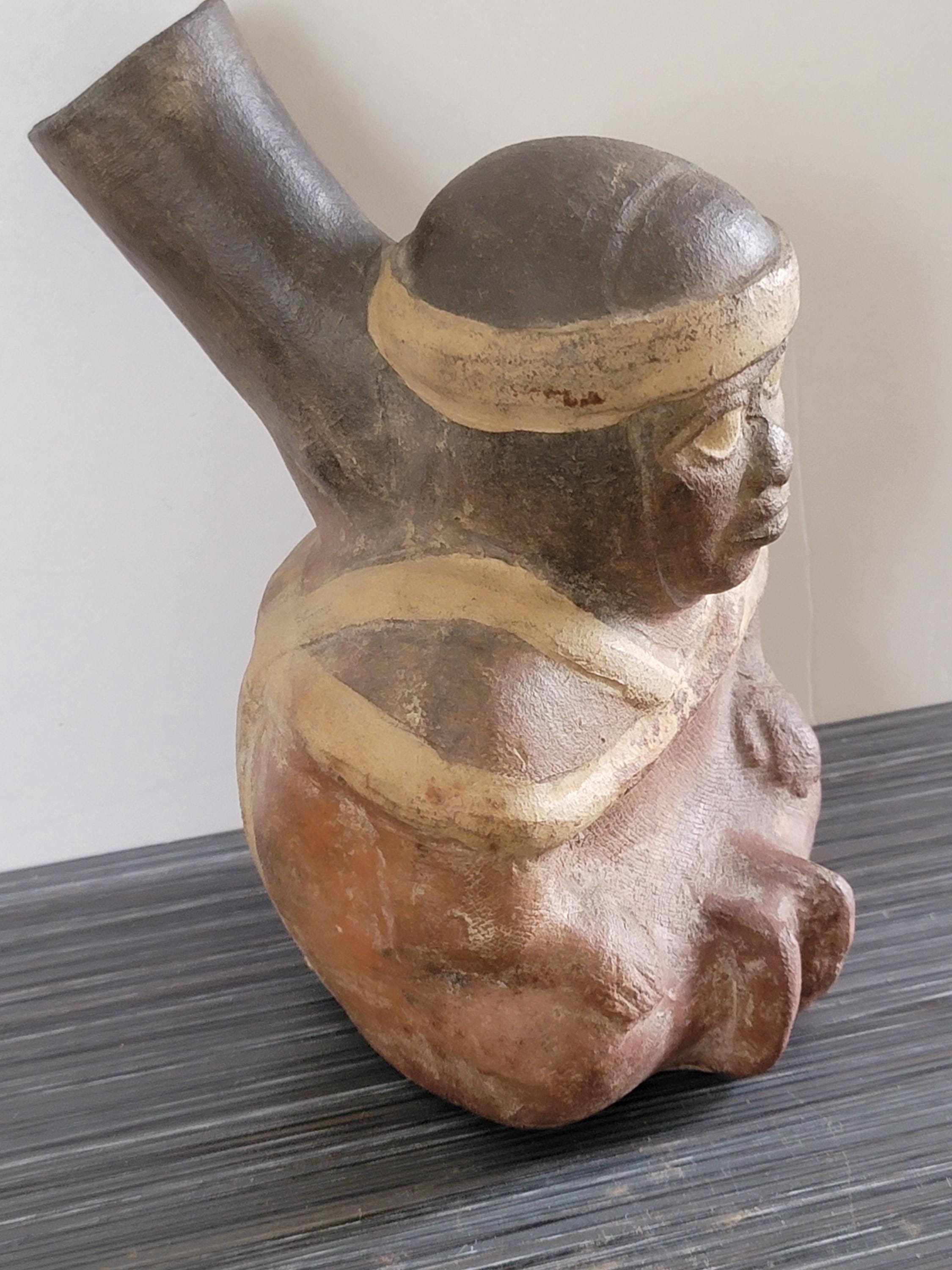 Pre Colombian Moche Peru Seated Figure - Etsy