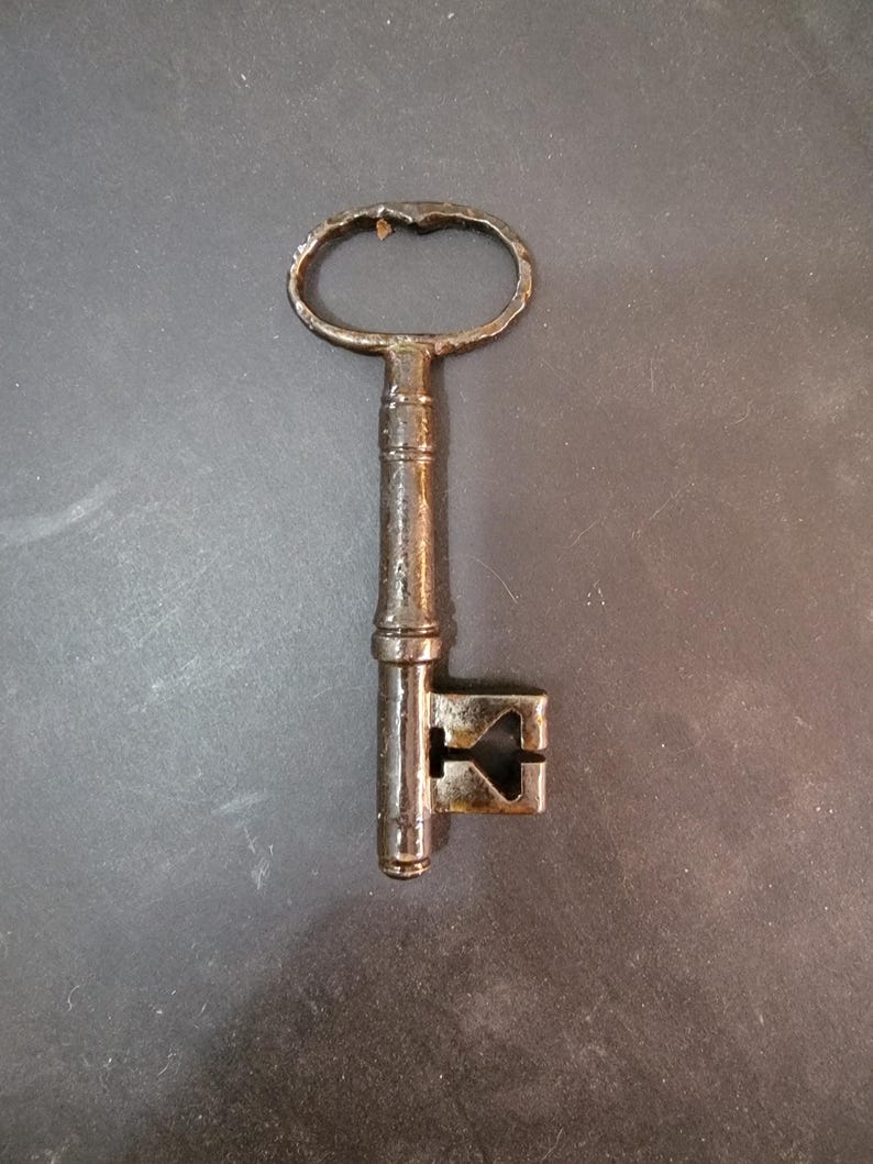Large Antique Iron Keys - Etsy
