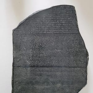Egyptian Rosetta Stone, Rare Vintage Copy of Famous Archeological ...