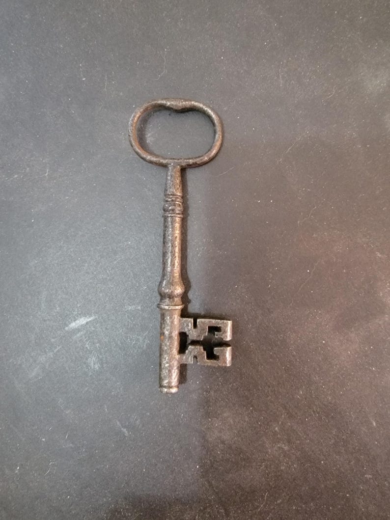 Large Antique Iron Keys - Etsy