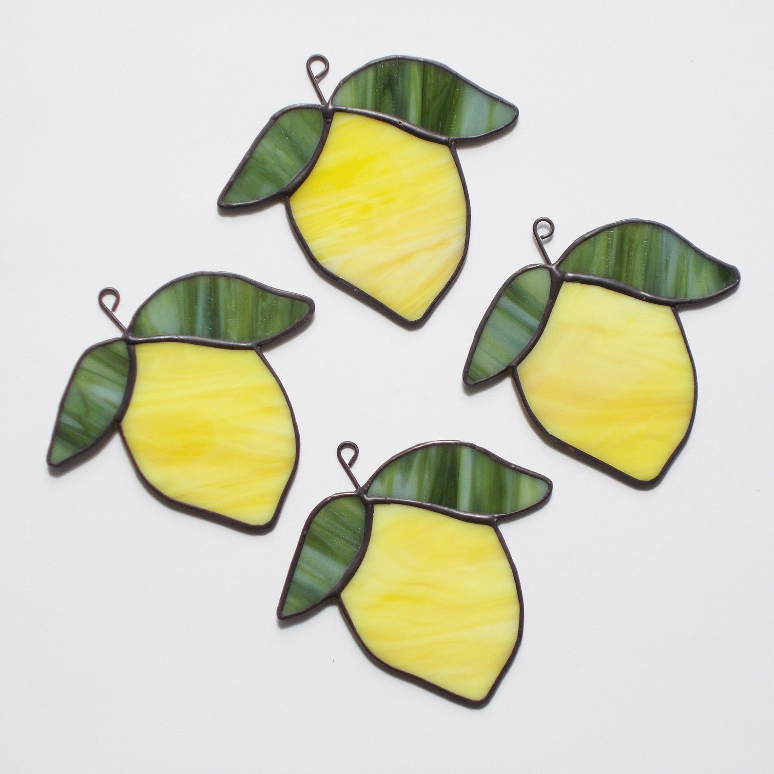 Lemon Stained Glass Suncatcher for Kitchen Decor Lemon - Etsy