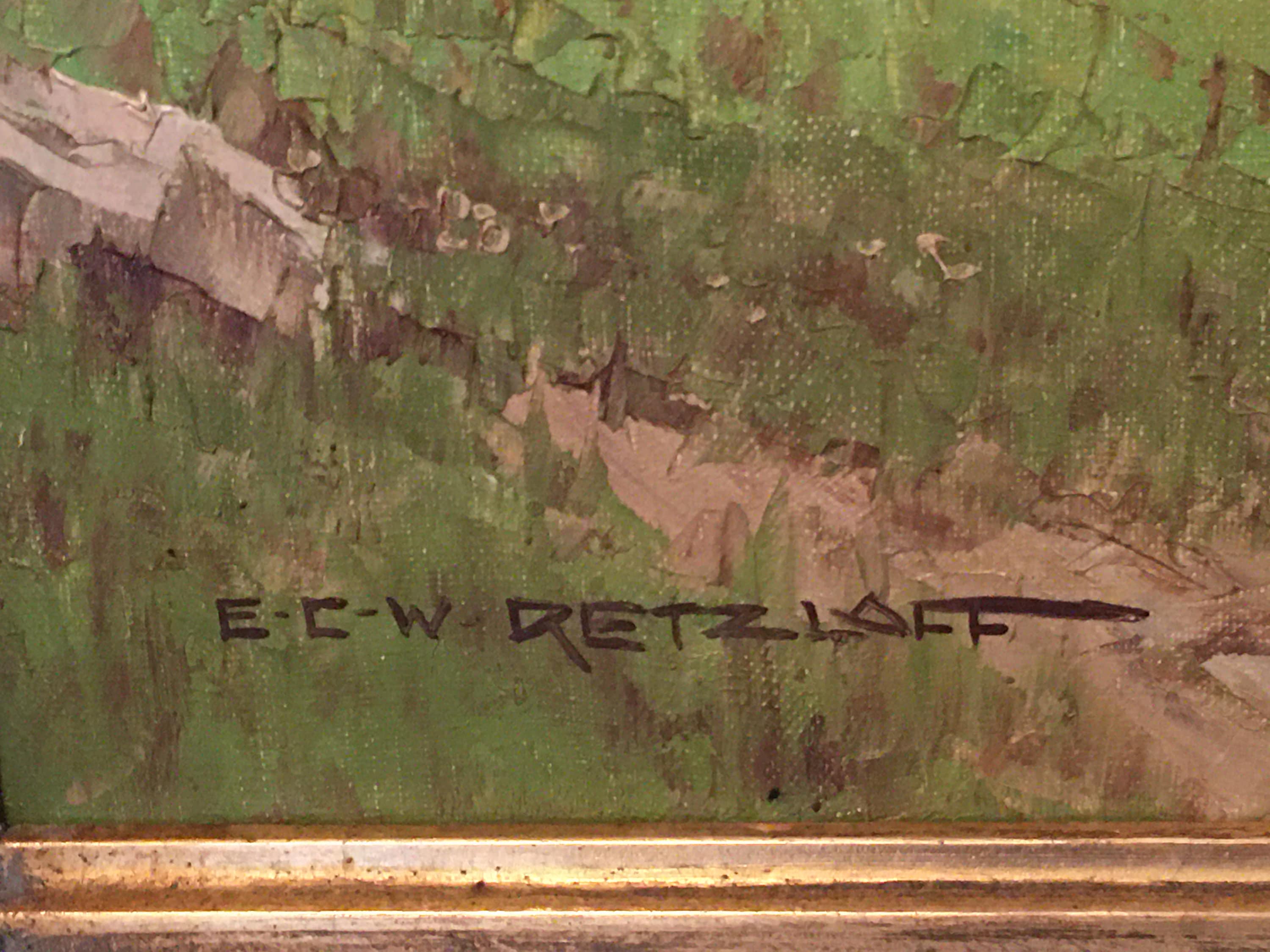 Ernst Carl Walter Retzlaff Genuine Painting Oil on Canvas, Berlin 1898 ...