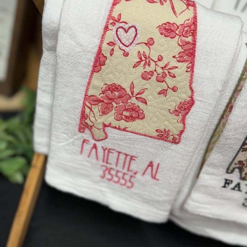 Applique Tea Towel - Etsy