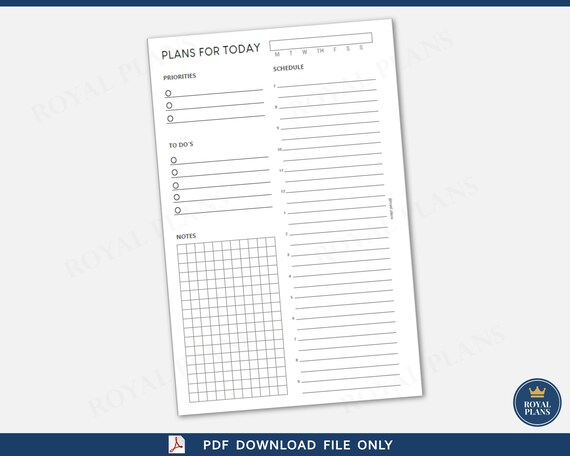 Calendars & Planners Paper Paper & Party Supplies Daily Undated Inserts ...