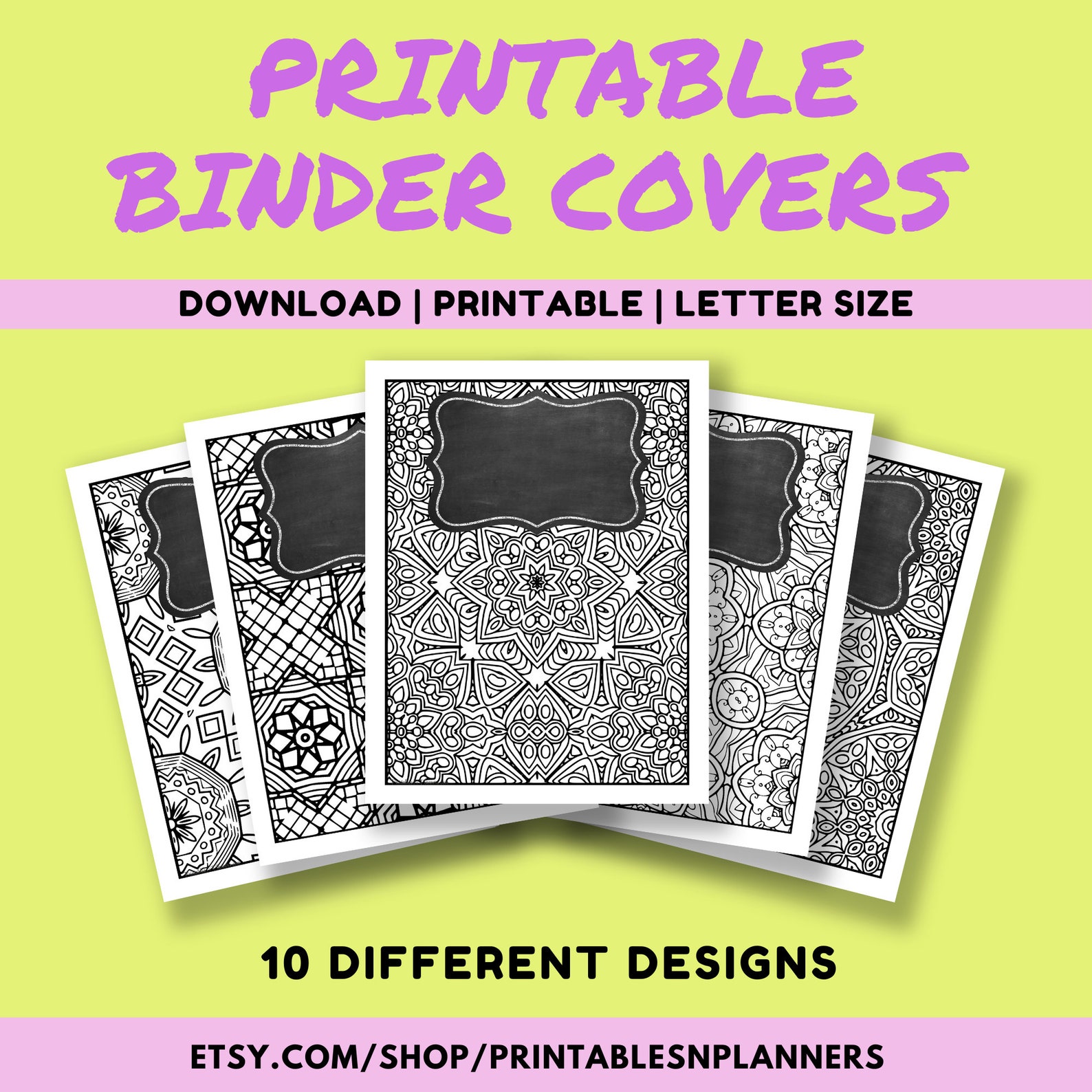 Printable Binder Covers, Coloring Sheets, Mandala 1 Coloring Sheets ...