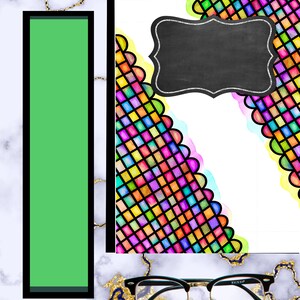 Doodle Colorful Print Printable Binder Cover Set, Binder Cover Spine ...