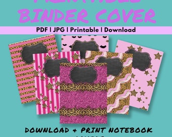 Cheetah Binder Covers - Etsy