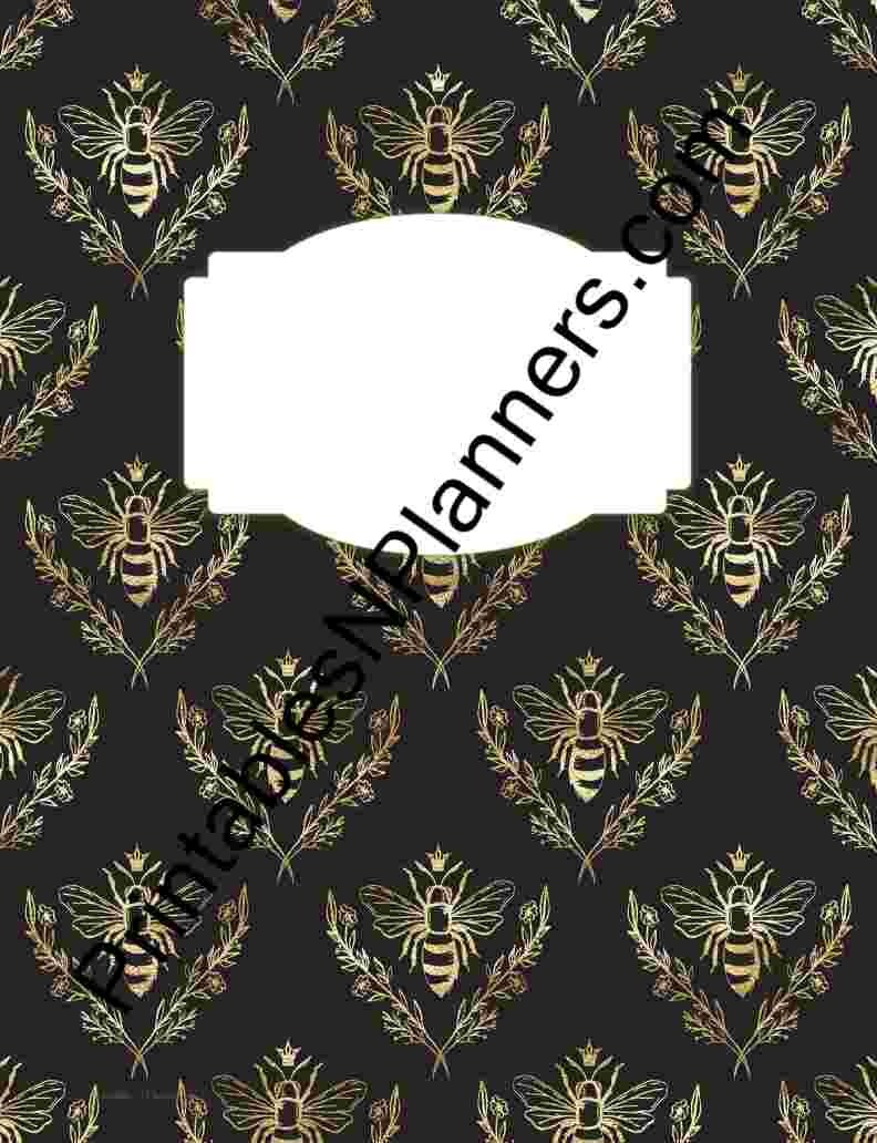 Queen Bee Printable Binder Covers, Notebook Covers, Binder Cover ...