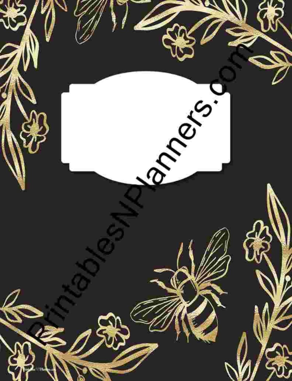 Queen Bee Printable Binder Covers, Notebook Covers, Binder Cover ...