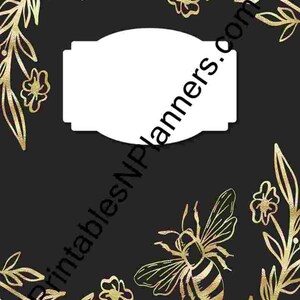 Queen Bee Printable Binder Covers, Notebook Covers, Binder Cover ...