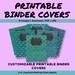 Sparkly Mermaid Printable Binder Covers, Downloadable, Cute Binder ...