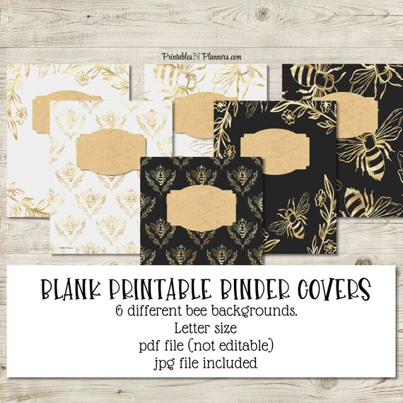 Queen Bee Printable Binder Covers Notebook Covers Binder - Etsy