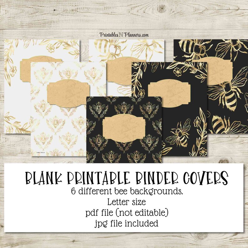 Queen Bee Printable Binder Covers, Notebook Covers, Binder Cover ...