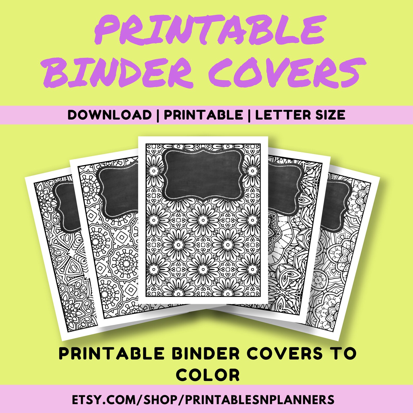 Printable Binder Covers, Coloring Sheets, Mandala 1 Coloring Sheets ...