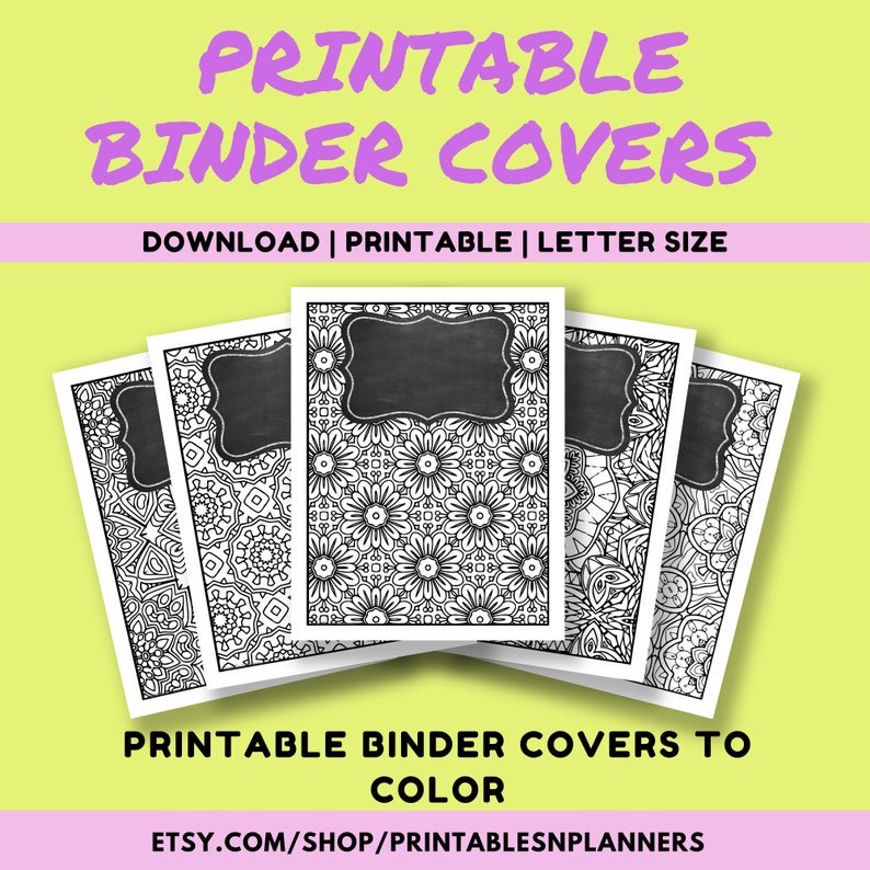 Printable Binder Covers, Coloring Sheets, Mandala 1 Coloring Sheets ...