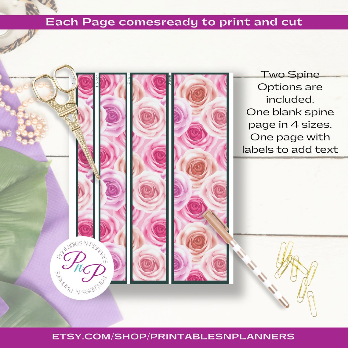 Printable Binder Cover Set, Binder Cover, Spine and Back Cover ...