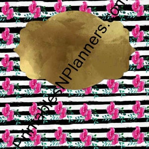 Shabby Chic Printable Binder Covers With Gold Labels Notebook Covers ...