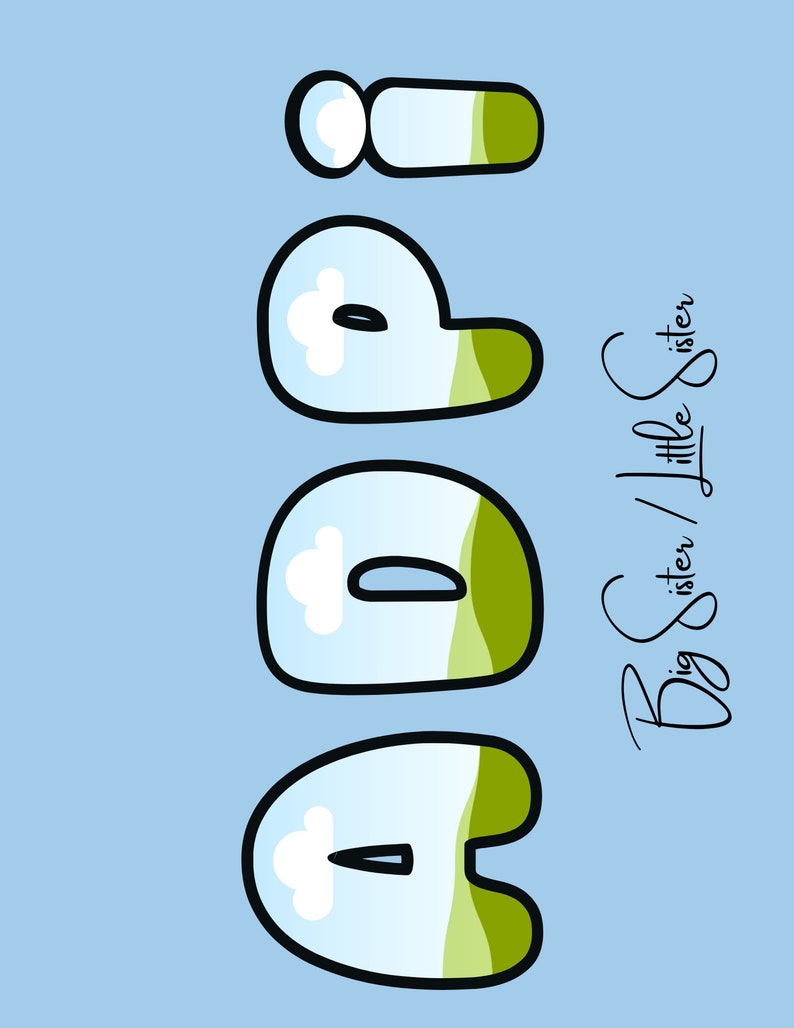 Printable Sorority Wall Art, Adpi Photo Collage, Big Little Sister Gift ...