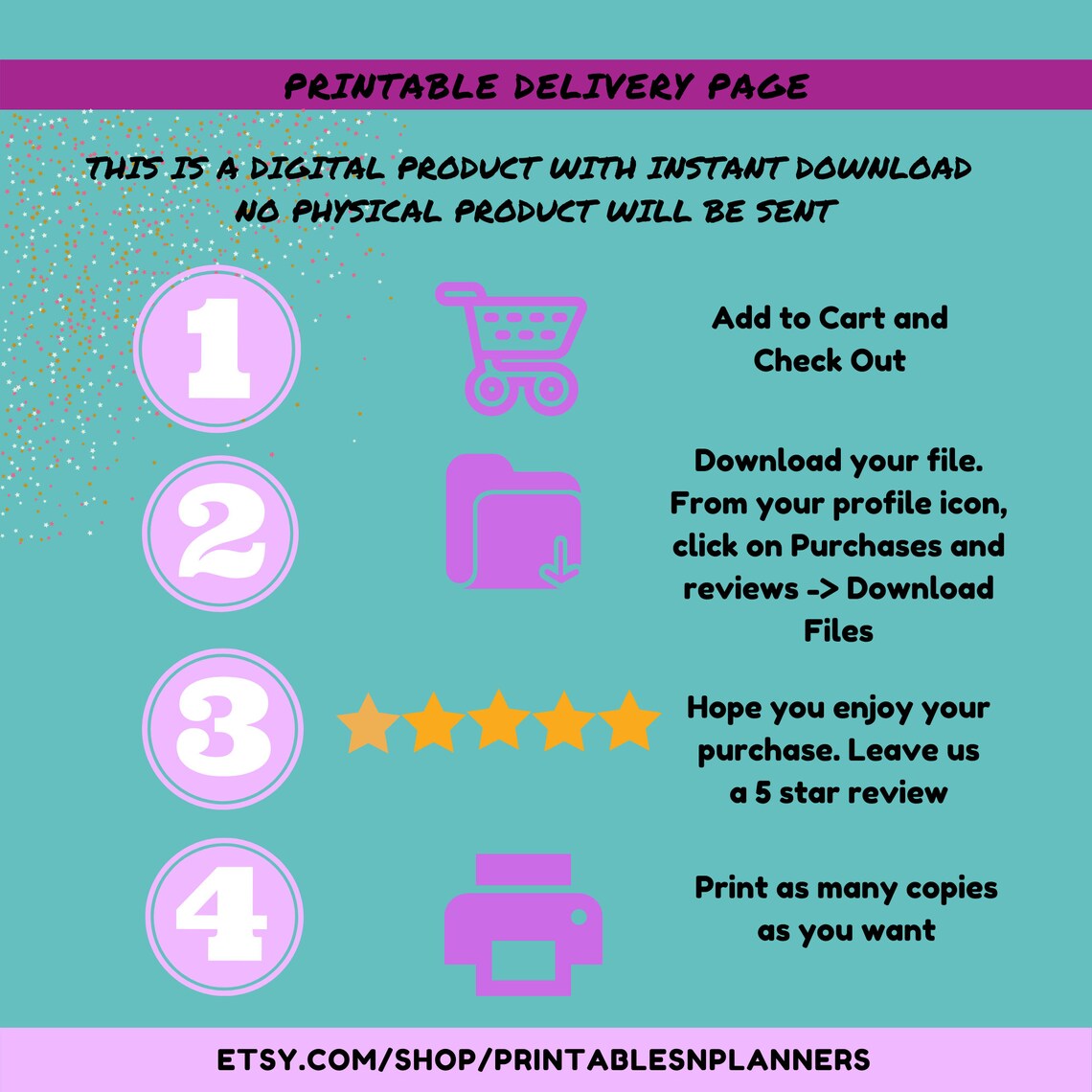 Sparkly Mermaid Printable Binder Covers, Downloadable, Cute Binder ...