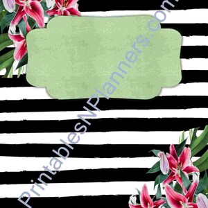 Tropical 2 Design Printable Binder Covers Editable Instant | Etsy