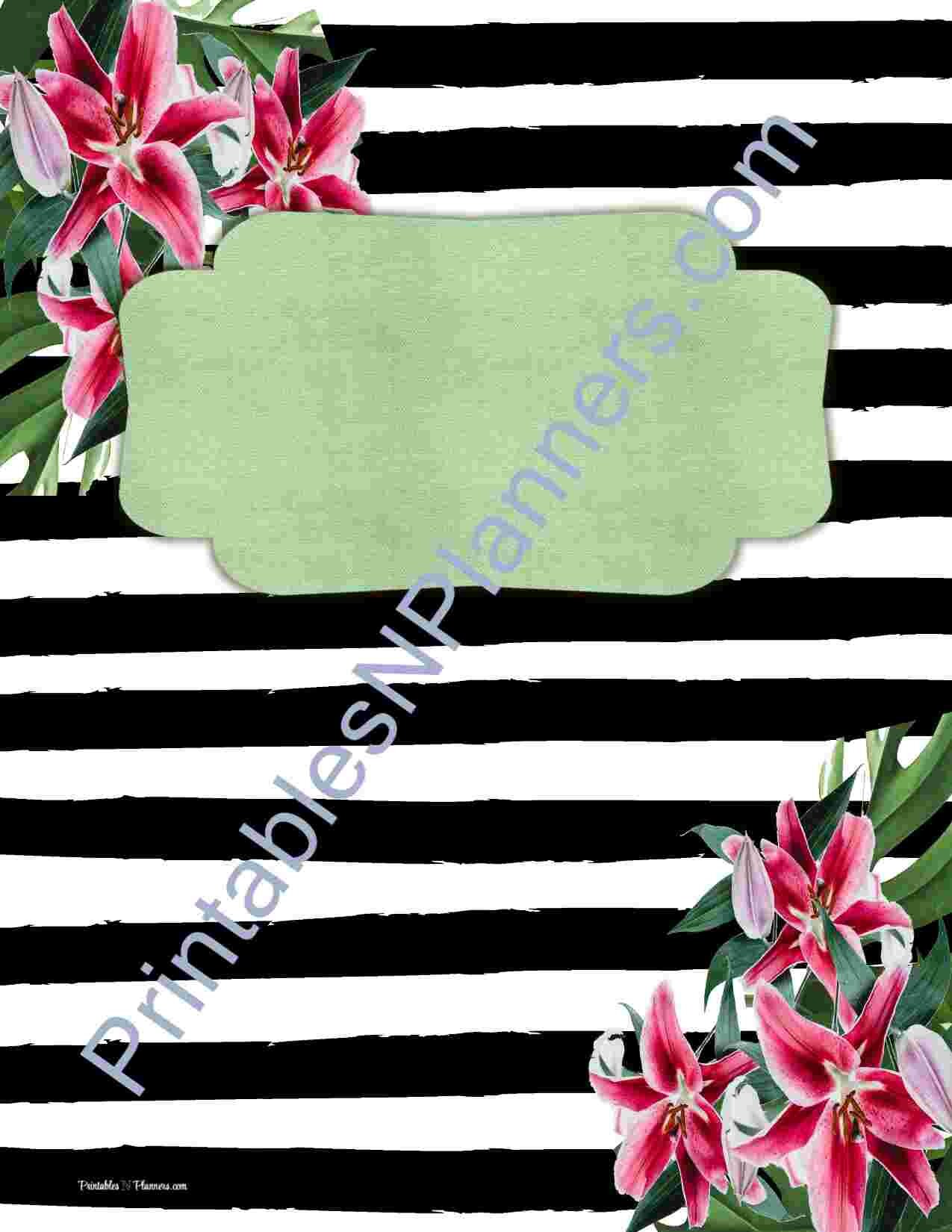 Tropical 2 Design Printable Binder Covers, Editable, Instant Download ...