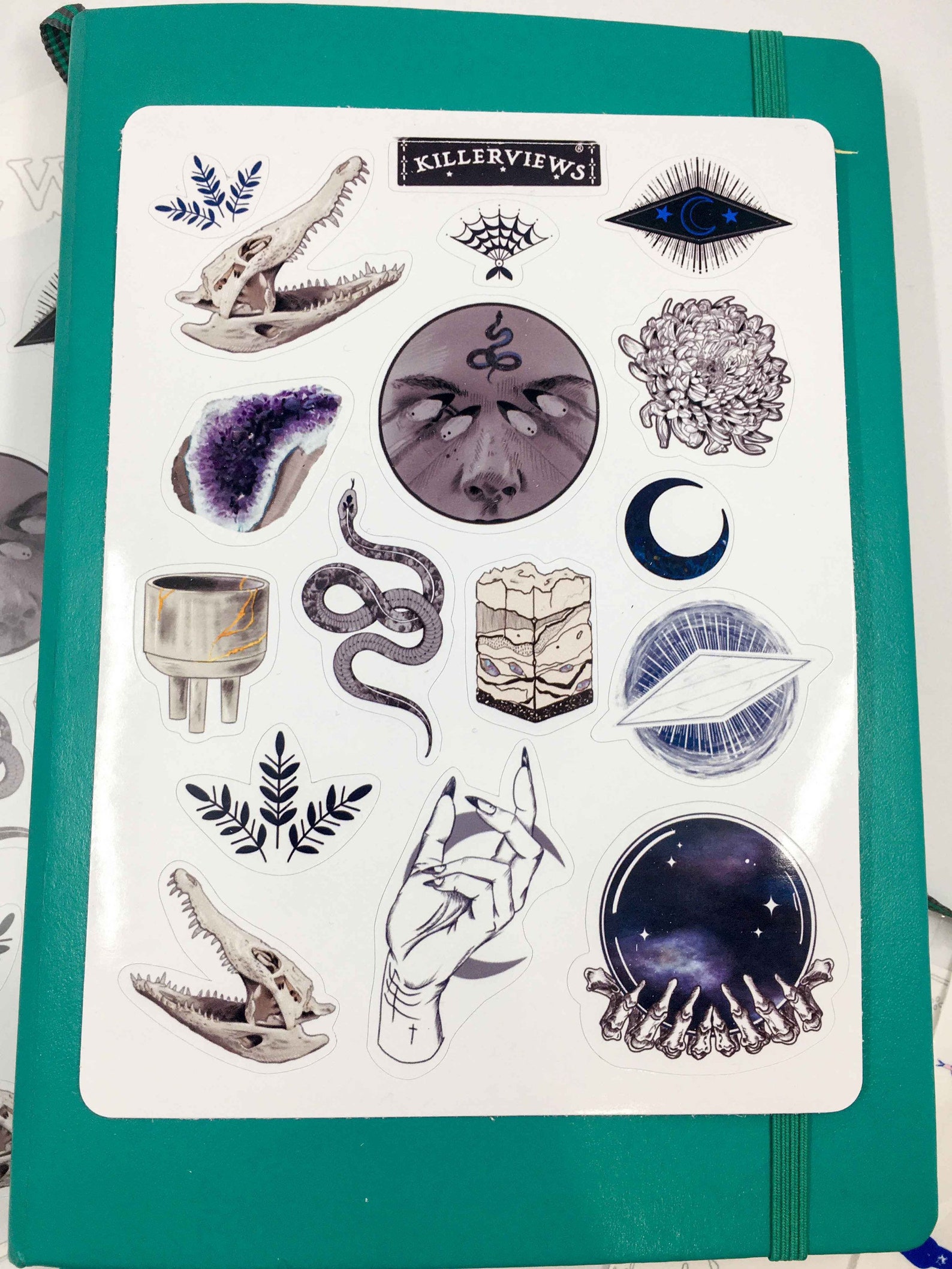 Mystic Sticker Sheet for Bullet Journal Kit and Planner- Celestial ...