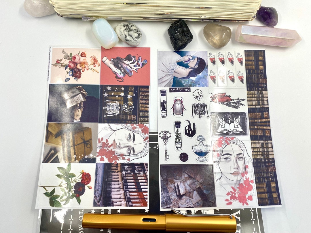 Victoriana Witch Planner Sticker Sheet for Bullet Journal Kit and ...