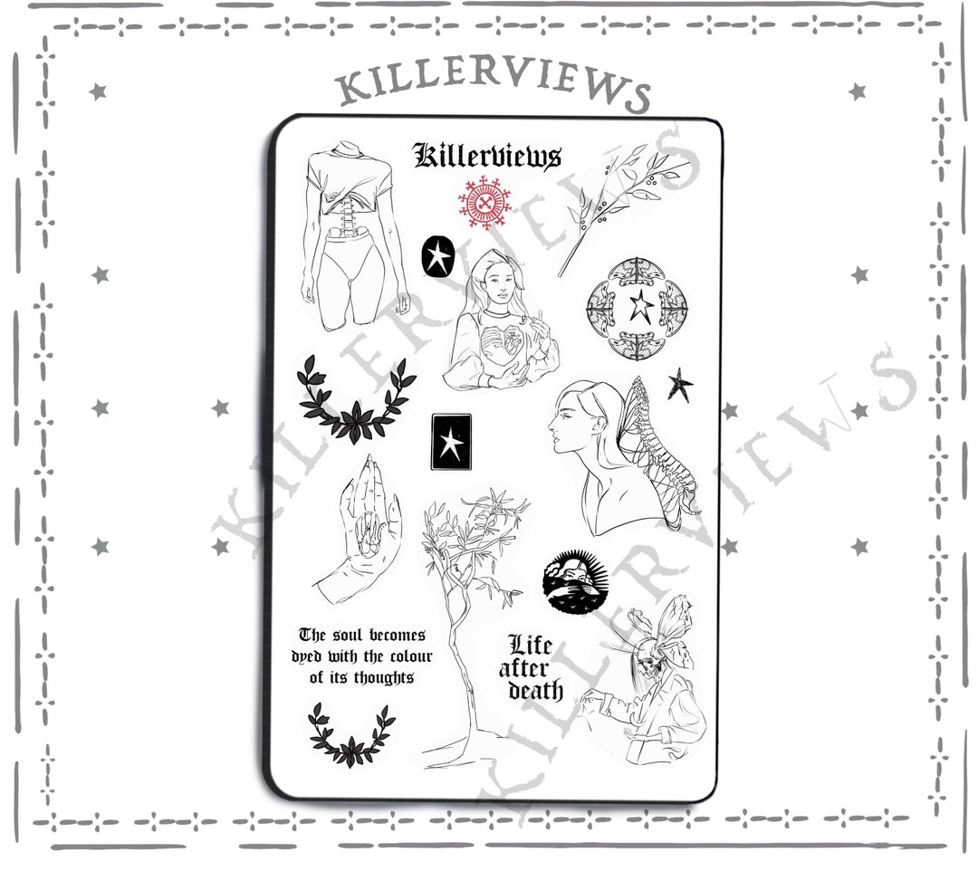 Pain Witch Sticker Planner Inspired Sticker Sheet for Bullet Journal ...