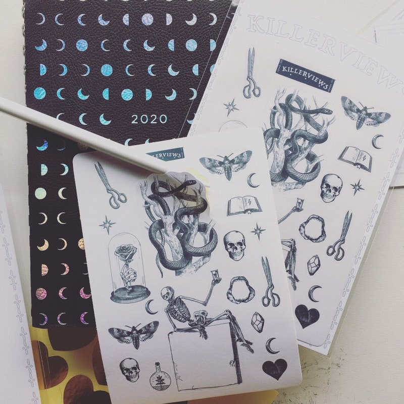 Gothic Stickers - Etsy