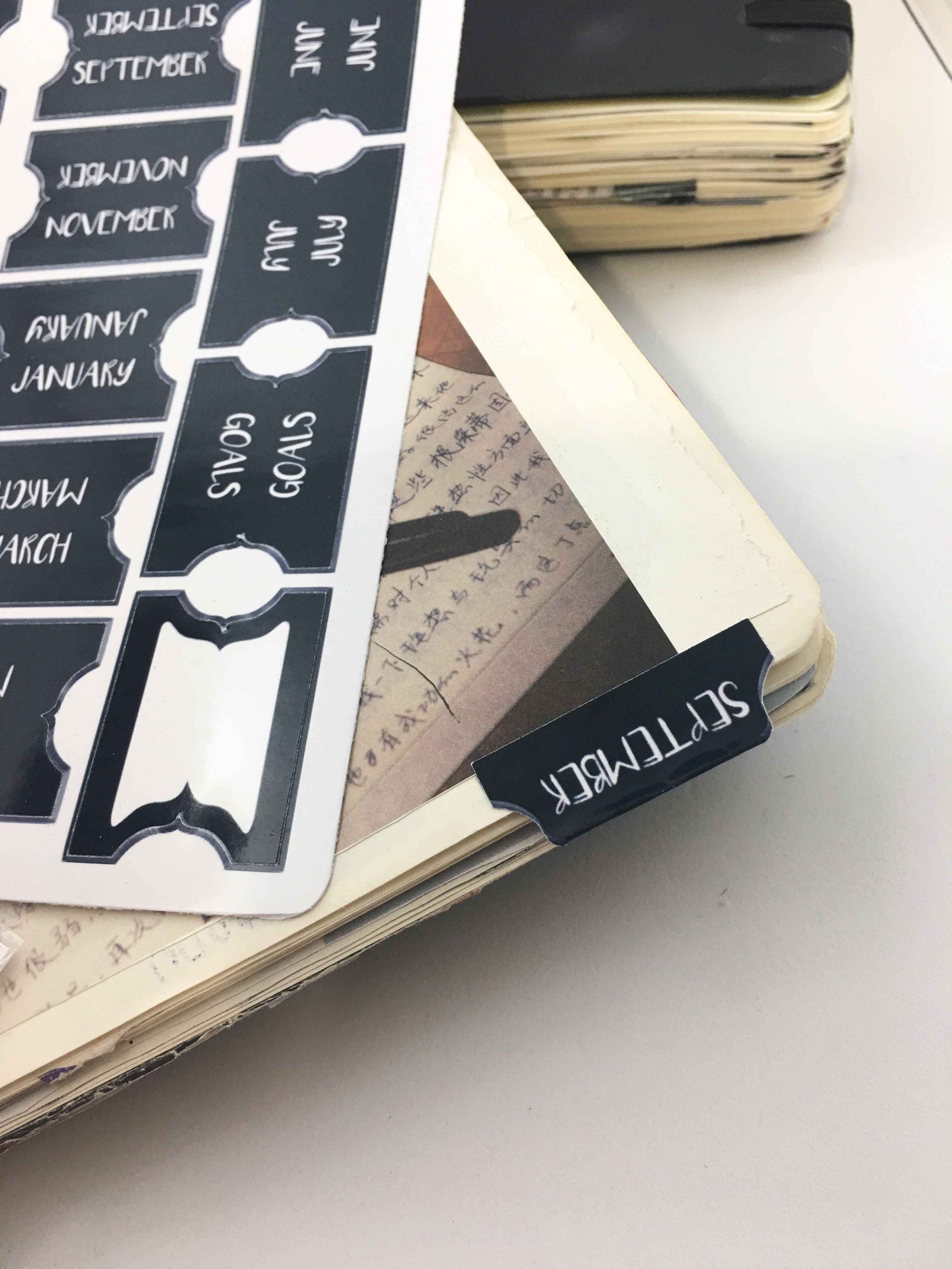 Month Sticker tabs for Bullet journal kits and planner in | Etsy