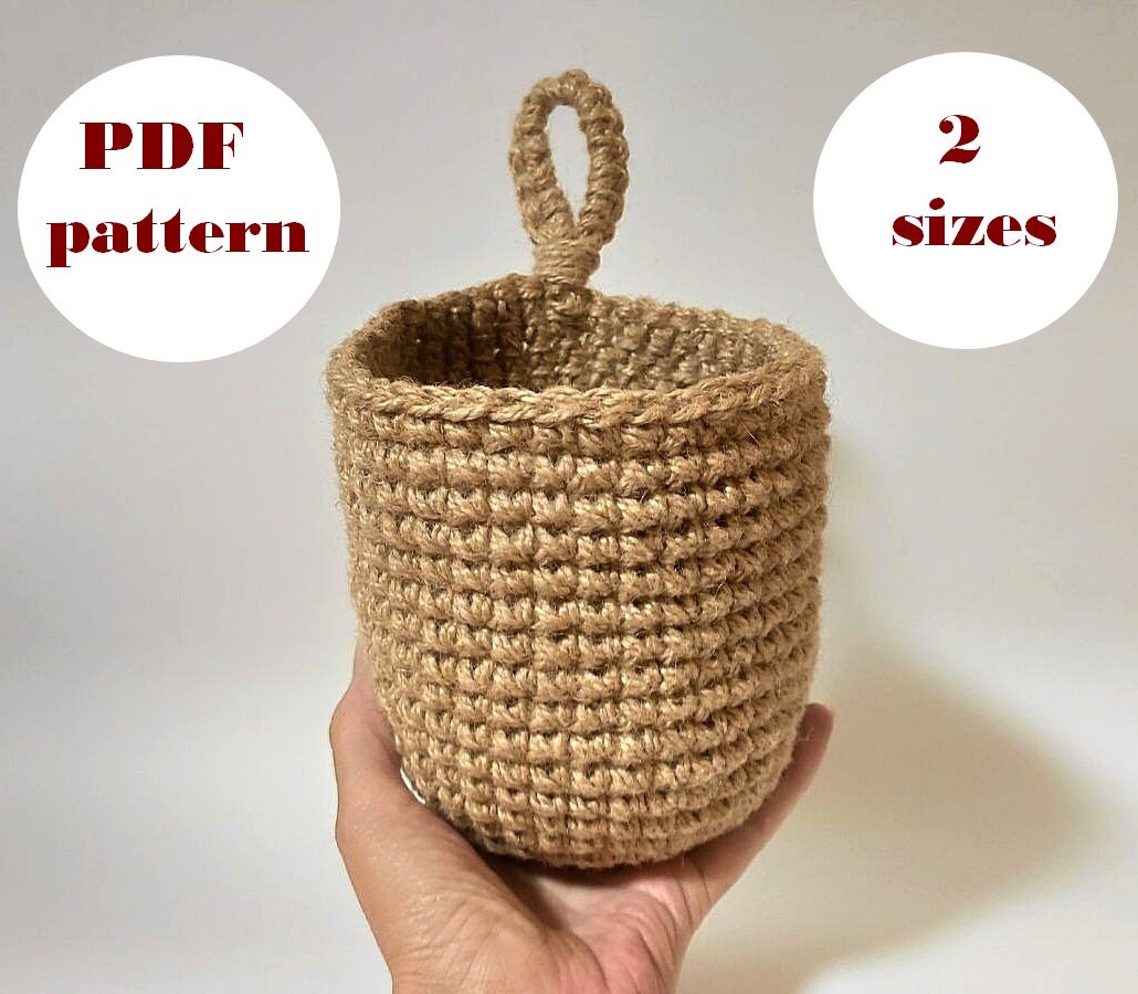 Crochet Baskets Patterns Set of 3 PDF Crochet Patterns Baskets Storages ...