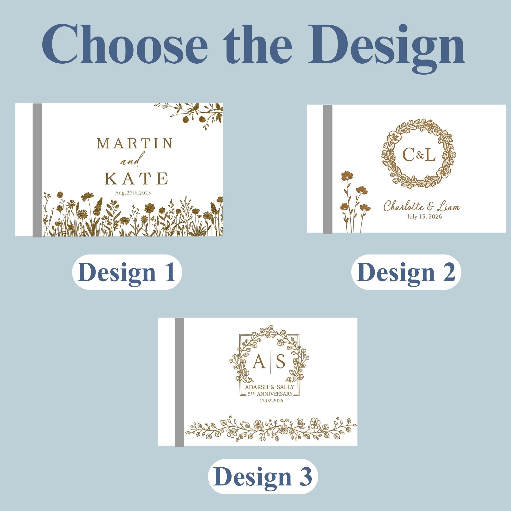 Personalized Wooden Wedding Guest Book, Custom Sign Book for Reception ...