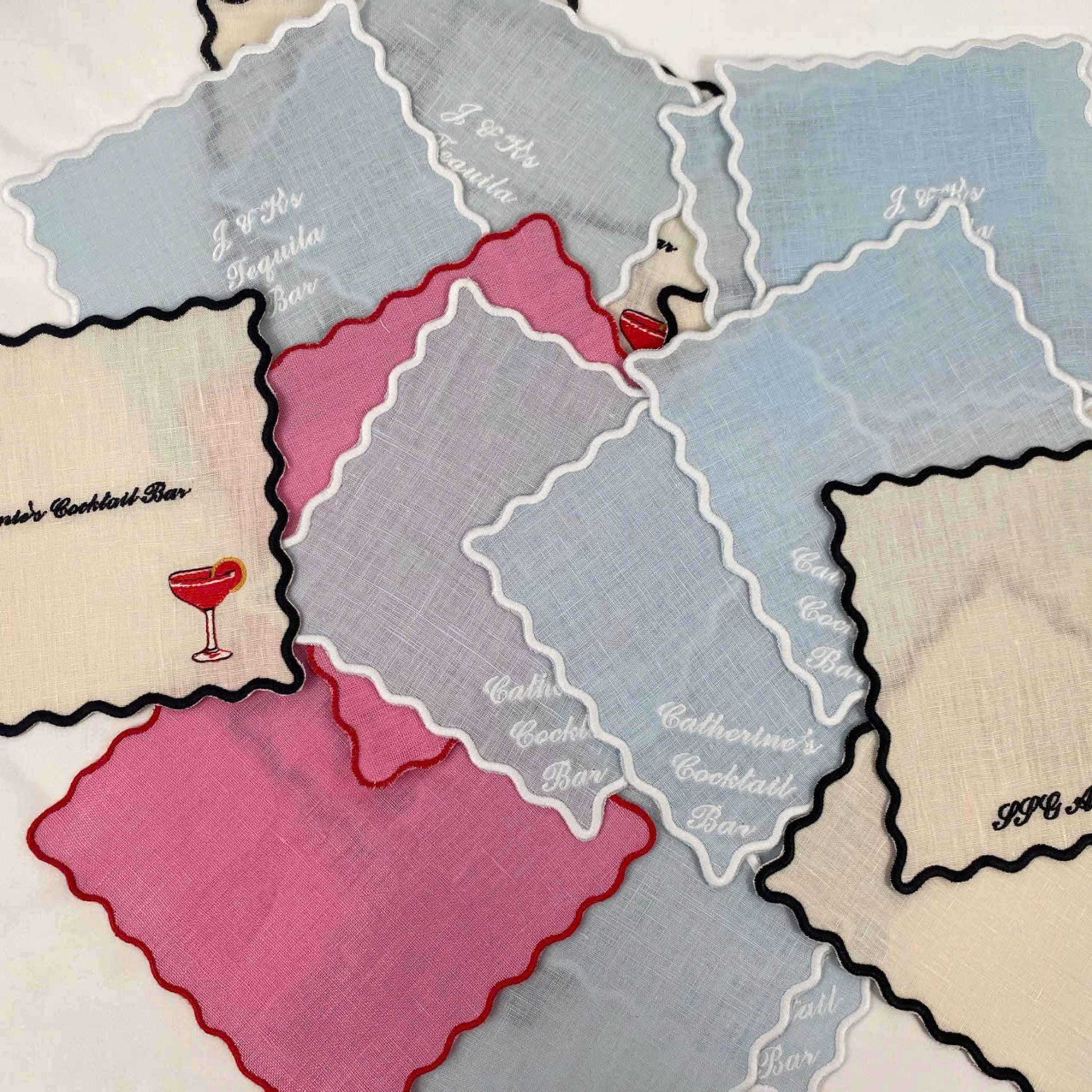 Custom Cocktail Napkin, 4 Custom Cocktail Napkins,personalization ...