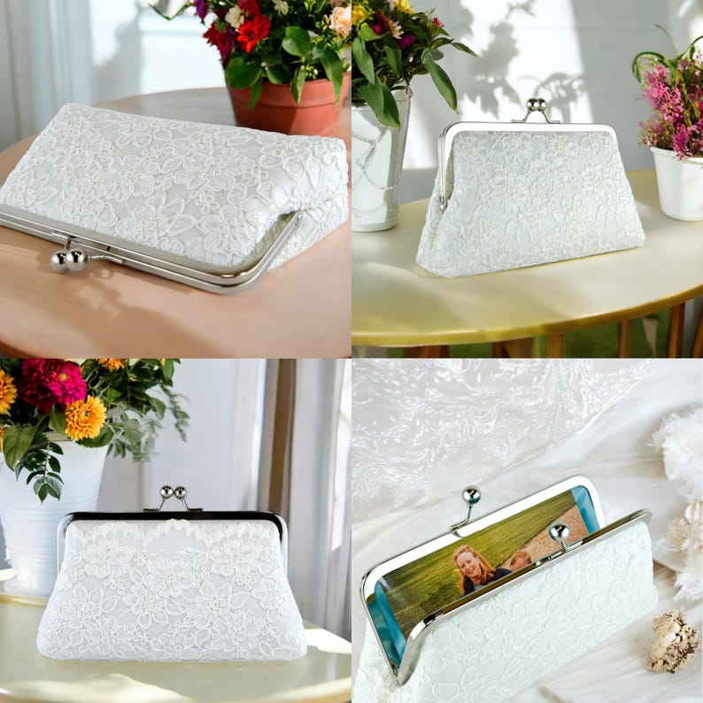 Handmade Photo Lining Purse, Mother of the Bride Gift, Mother of the ...