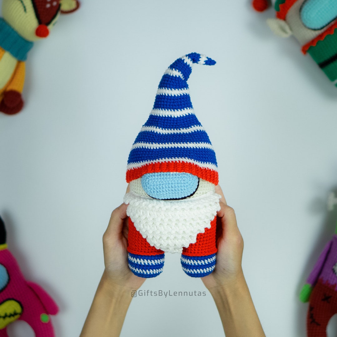 Among Us Gnome Toy Crochet Plushies Amigurumi Stuffed Animals - Etsy