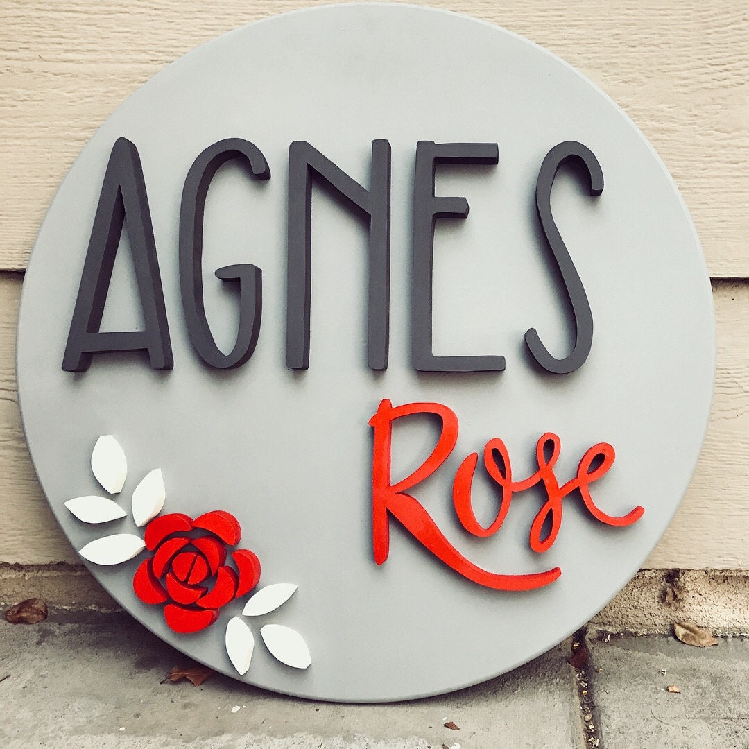 24 Custom Name Sign | Etsy