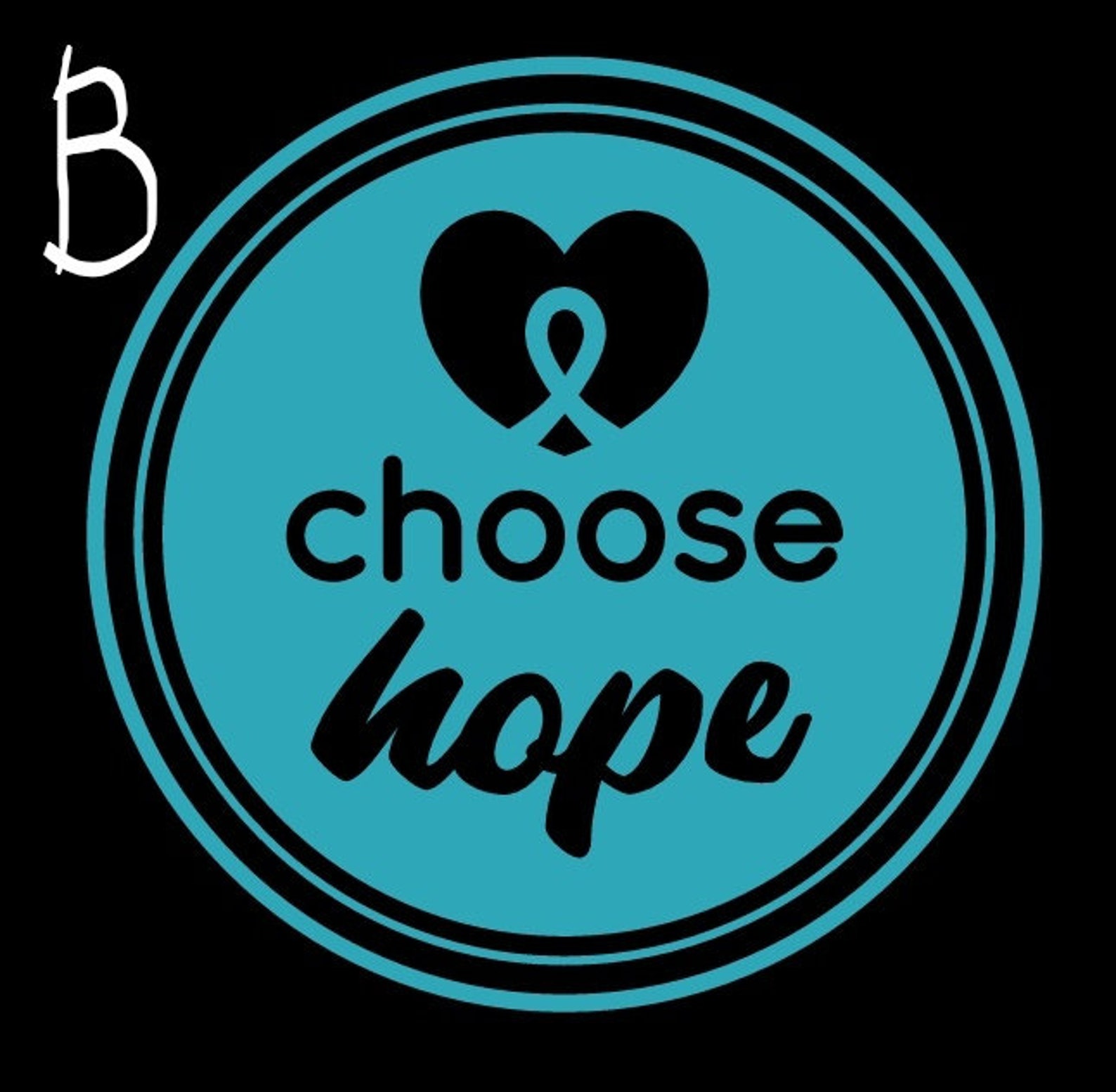 Choose Hope Vinyl Decal-cancer Awareness-many Colors - Etsy