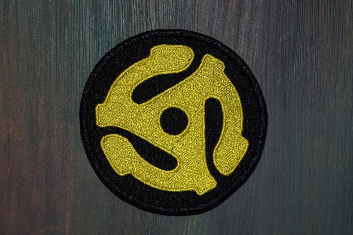 45 rpm adapter patch frame record storage case lot logo symbol | Etsy