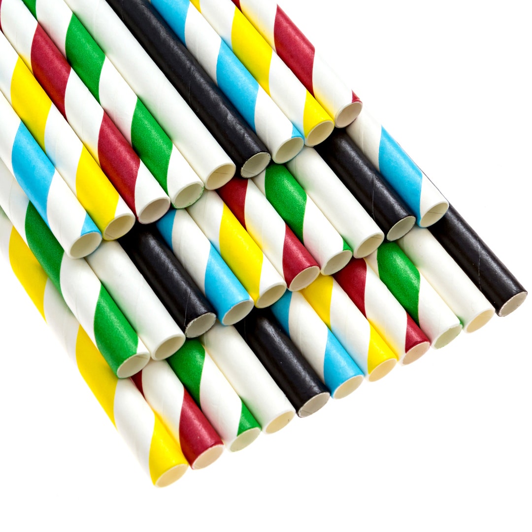 Paper Straws 100% Biodegradable for Hot & Cold Drinks (pack of 150) - Etsy