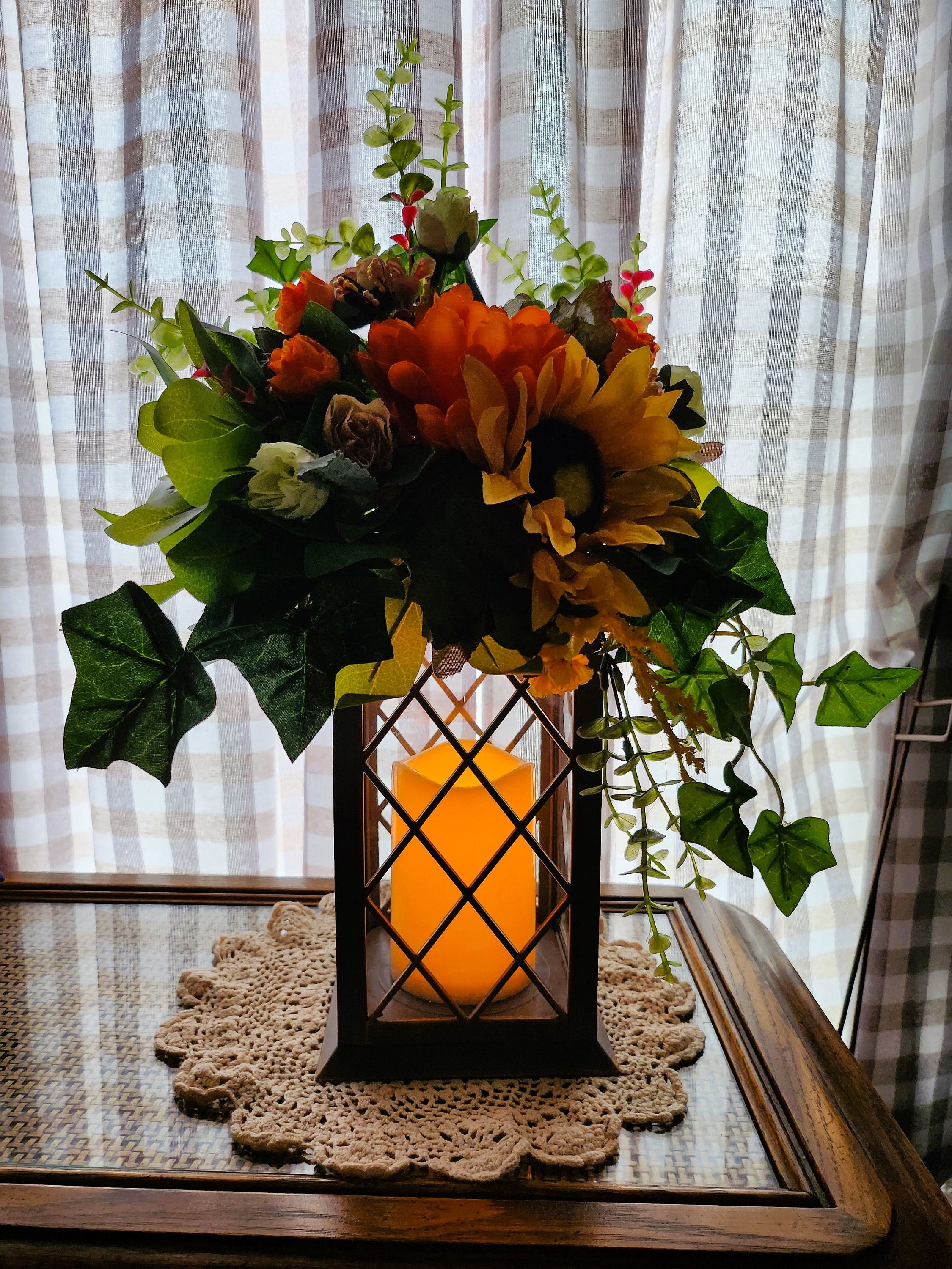 Fall Candle Lantern Autumn Fall Lantern Candle Lantern With - Etsy