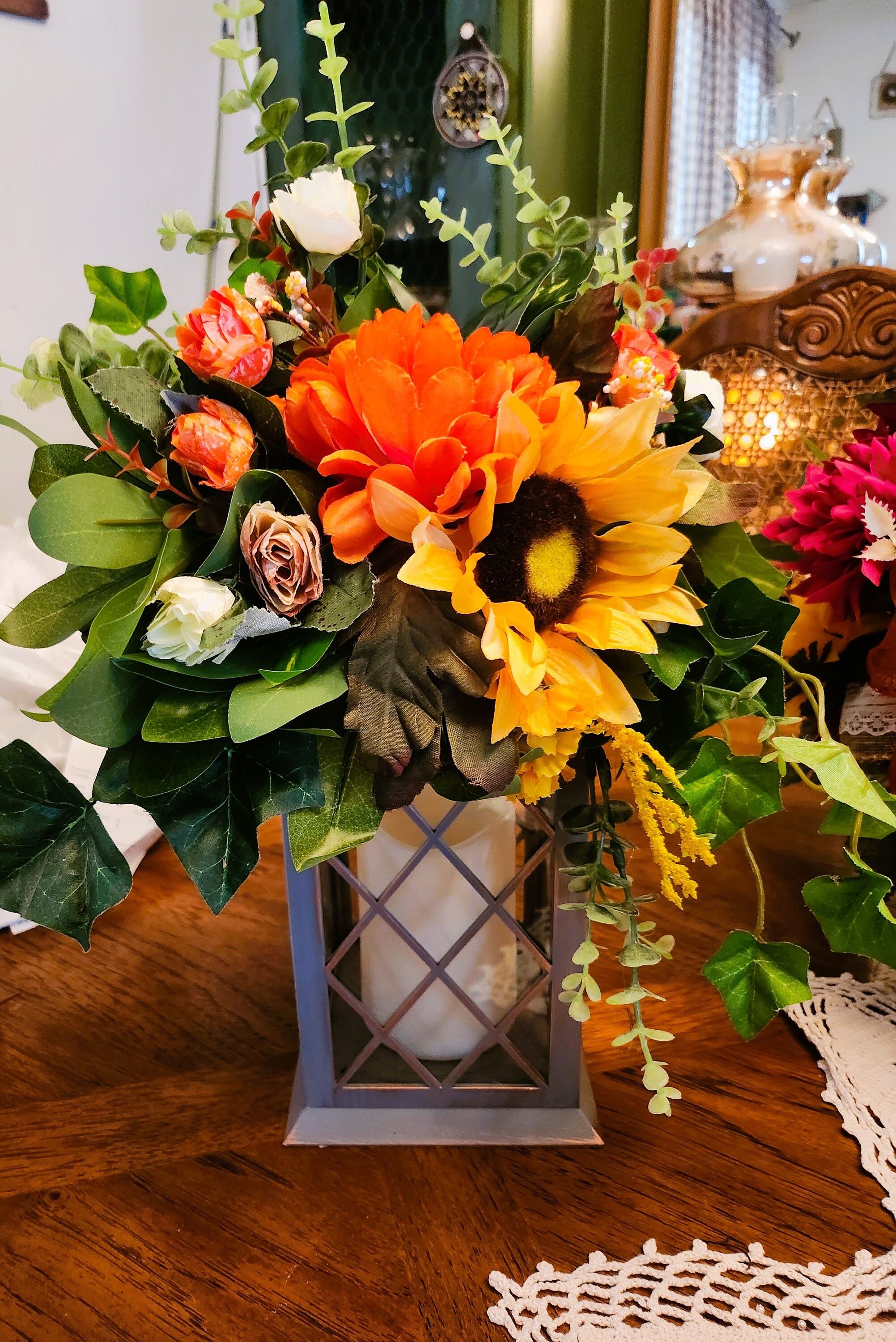 Fall Candle Lantern Autumn Fall Lantern Candle Lantern With - Etsy