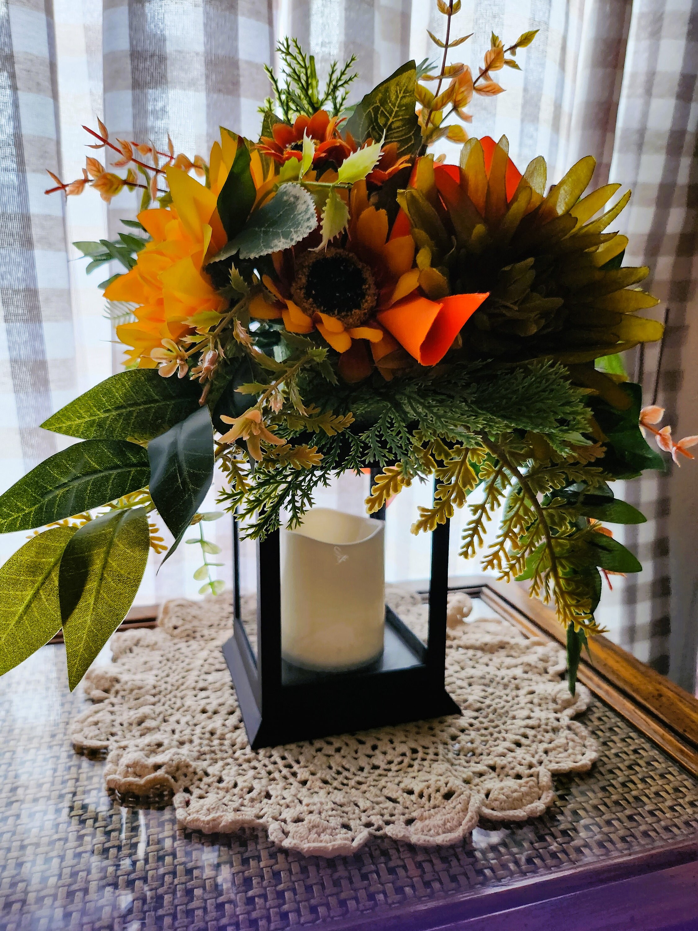 Fall Candle Lantern Autumn Candle Lantern - Etsy